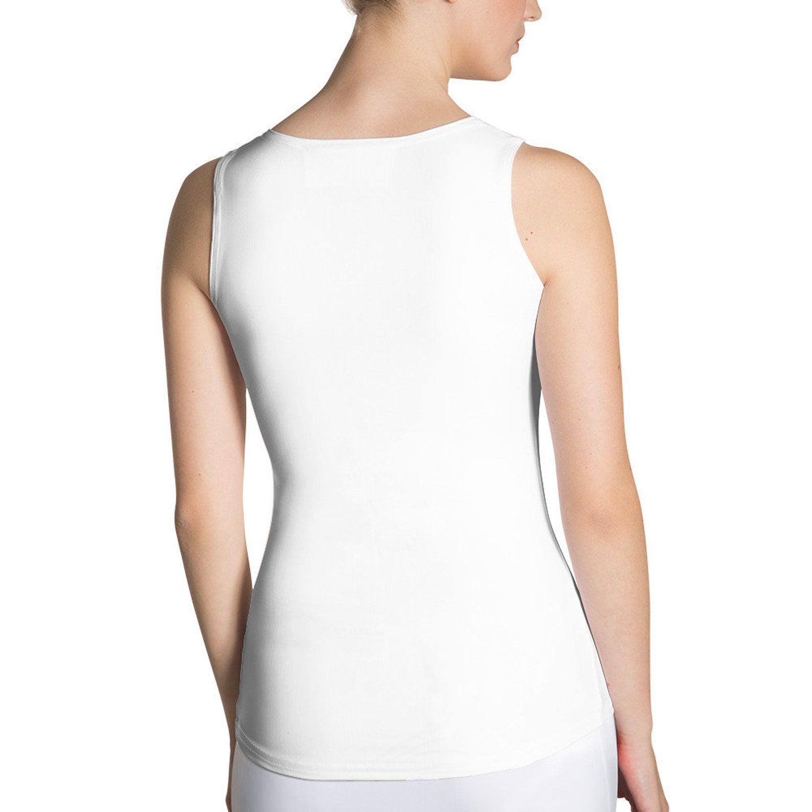 White Tank Top Plain White Tank Stretchy Tank Top Bridal Tank Top ...