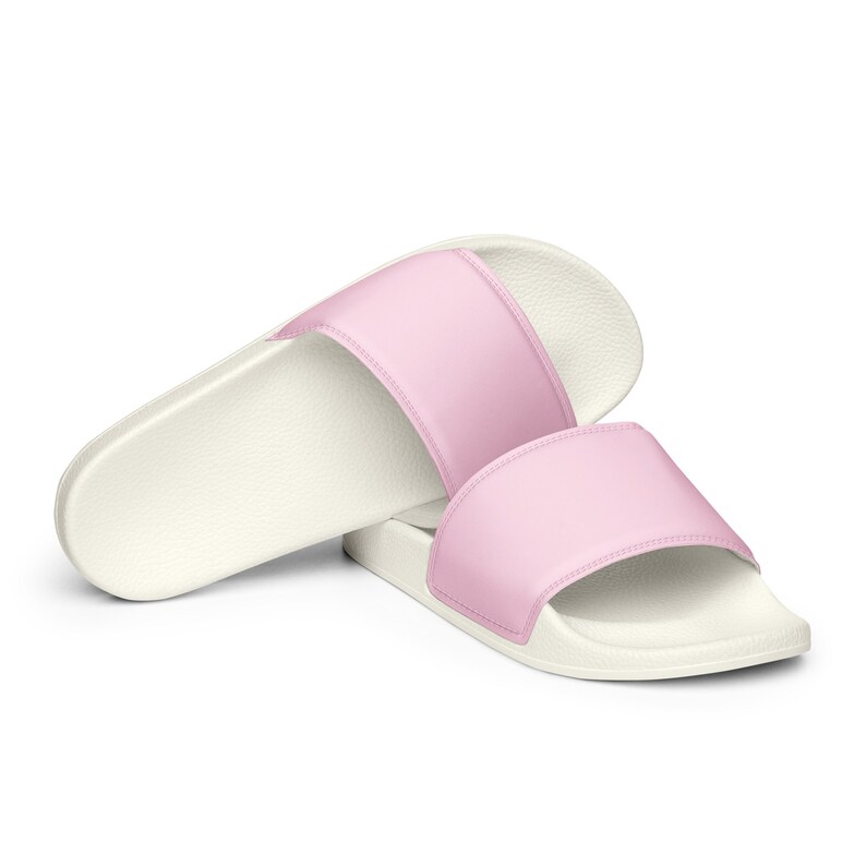 Light Pink Slides Pastel Slides Pastel Pink Slides Pastel Pool Shoes ...