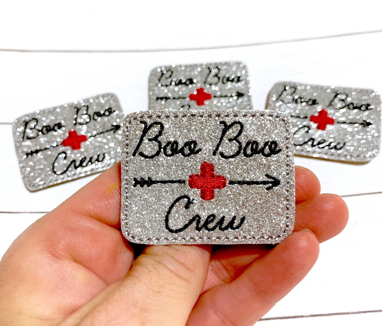 Boo Boo Crew Feltie Glitter Nurse Felties Medical Felt | Etsy