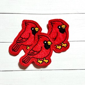 Red Bird Feltie, Cardinal Bird Feltie Embellishment, Christmas Bird ...