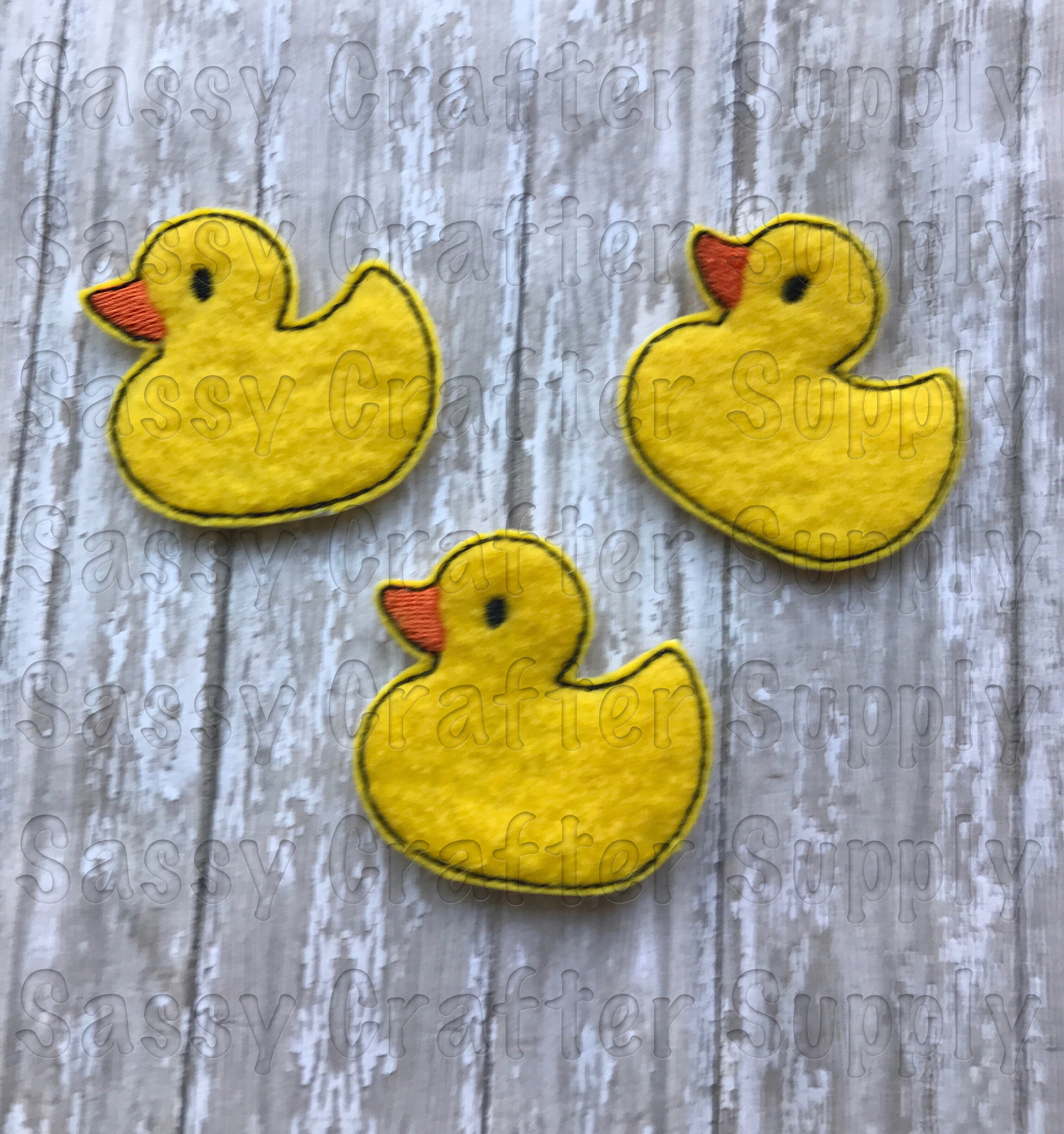 Duck Feltie Rubber Duck Feltie Embellishment Felt Duck - Etsy