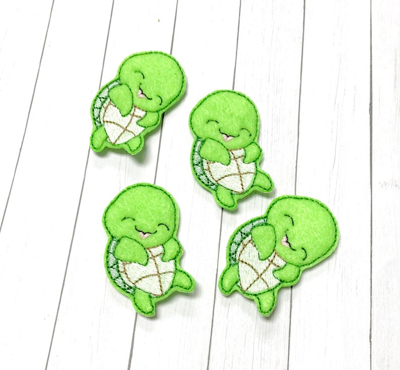 Baby Sea Turtle Feltie, Sea Turtle Feltie Embellishment, Ocean Feltie ...
