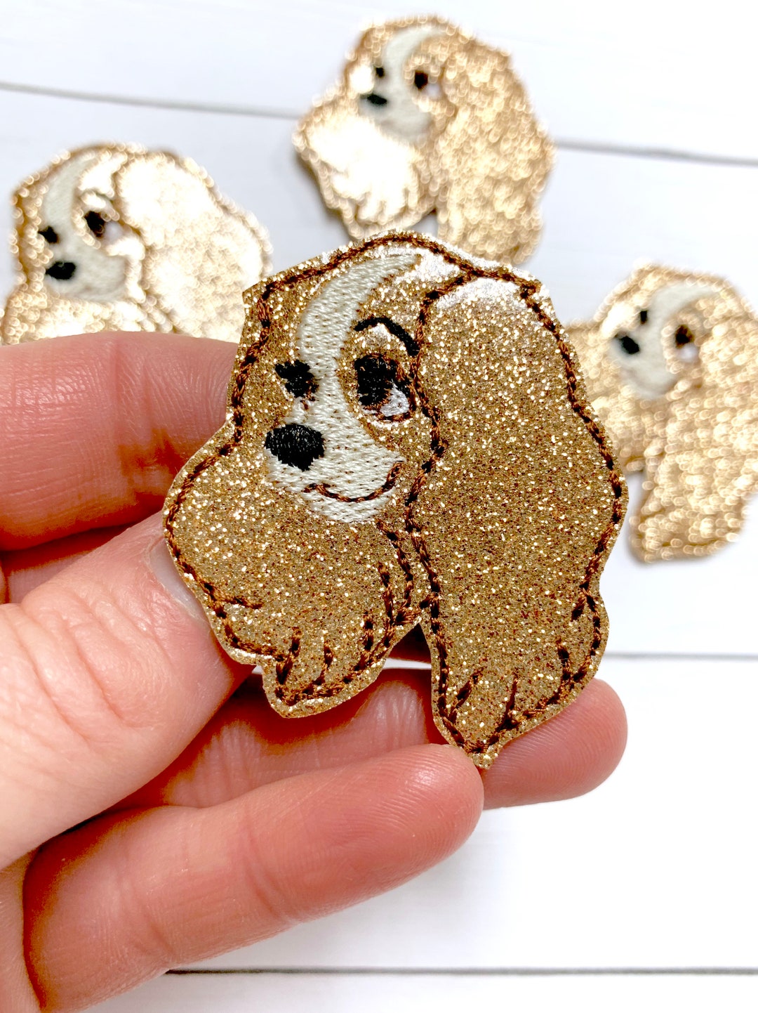 Lady Dog Felties, Glitter Dog Feltie Embellishment, Girl Dog Hair Bow ...