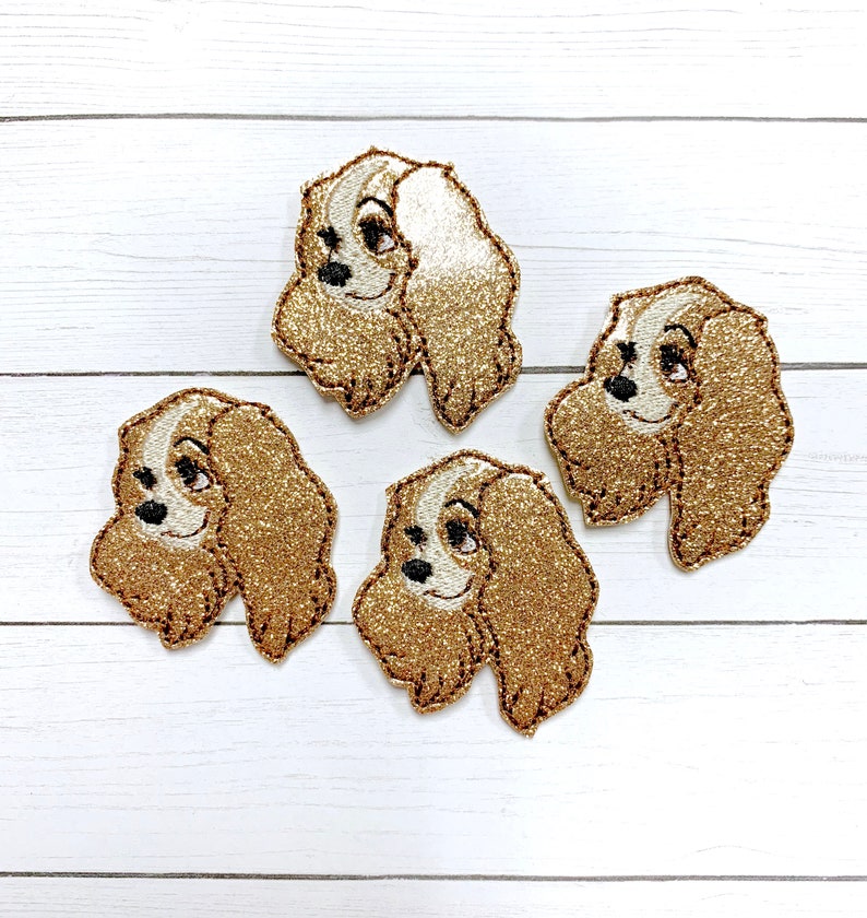 Lady Dog Felties, Glitter Dog Feltie Embellishment, Girl Dog Hair Bow ...
