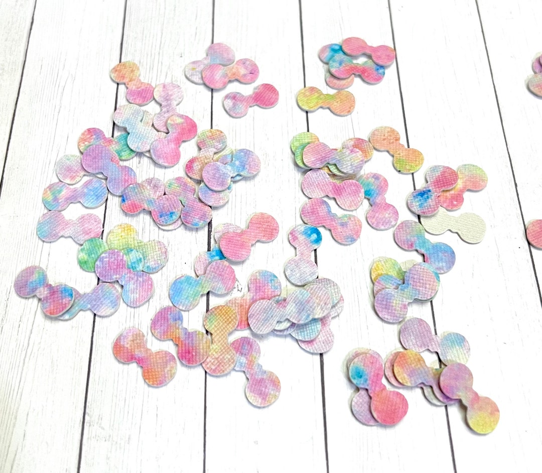 RAINBOW PRINT Small Bow Embellishment, Bow for Feltie, Bow Shape ...