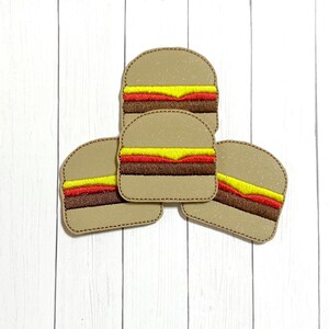 Hamburger Feltie, Cheeseburger Feltie Embellishment, Food Feltie ...
