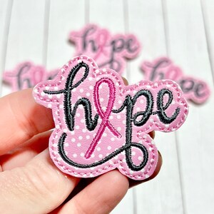 Pink Hope Felties, Hope Awareness Feltie, Breast Cancer Awareness ...