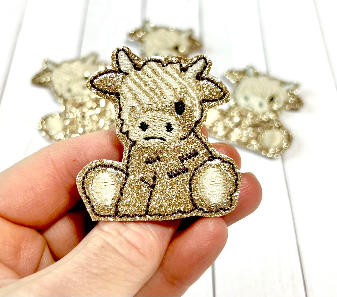 Highland Cow Feltie, Cow Feltie Embellishment, Cute Cow Felties, Animal ...