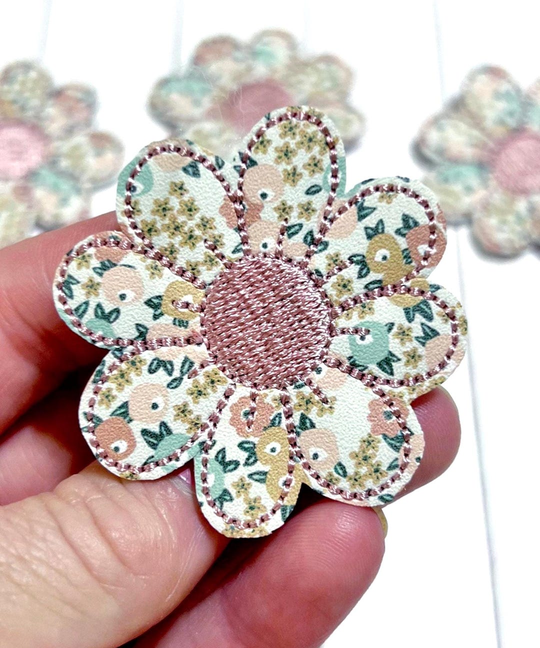 Fall Flower Daisy Feltie, Floral Flower Feltie Embellishment, Hair Bow ...
