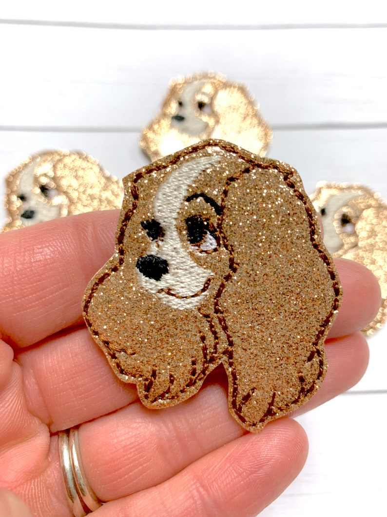 Lady Dog Felties, Glitter Dog Feltie Embellishment, Girl Dog Hair Bow ...