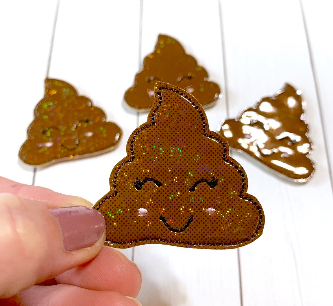 Glitter Poop Feltie, Poop Felties, Glitter Poop Feltie Embellishment ...