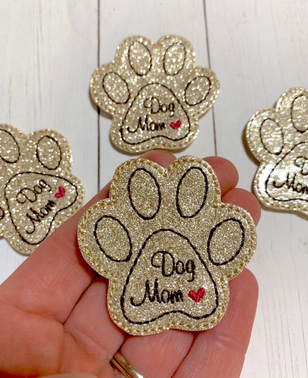 Dog Mom Feltie, Animal Feltie Embellishment, Doggy Feltie, Dog Feltie ...