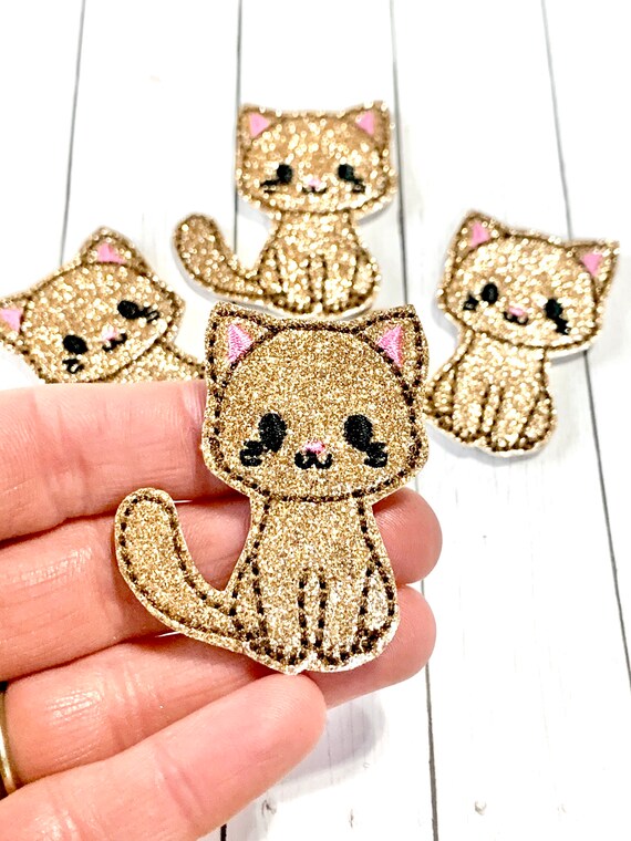 Kitty Cat Feltie Cat Feltie Embellishment Kitty Feltie Kitten | Etsy