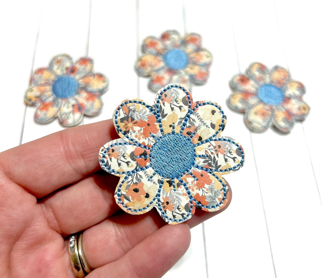 Daisy Flower Feltie, Fall Flower Feltie Embellishment, Floral Flower ...
