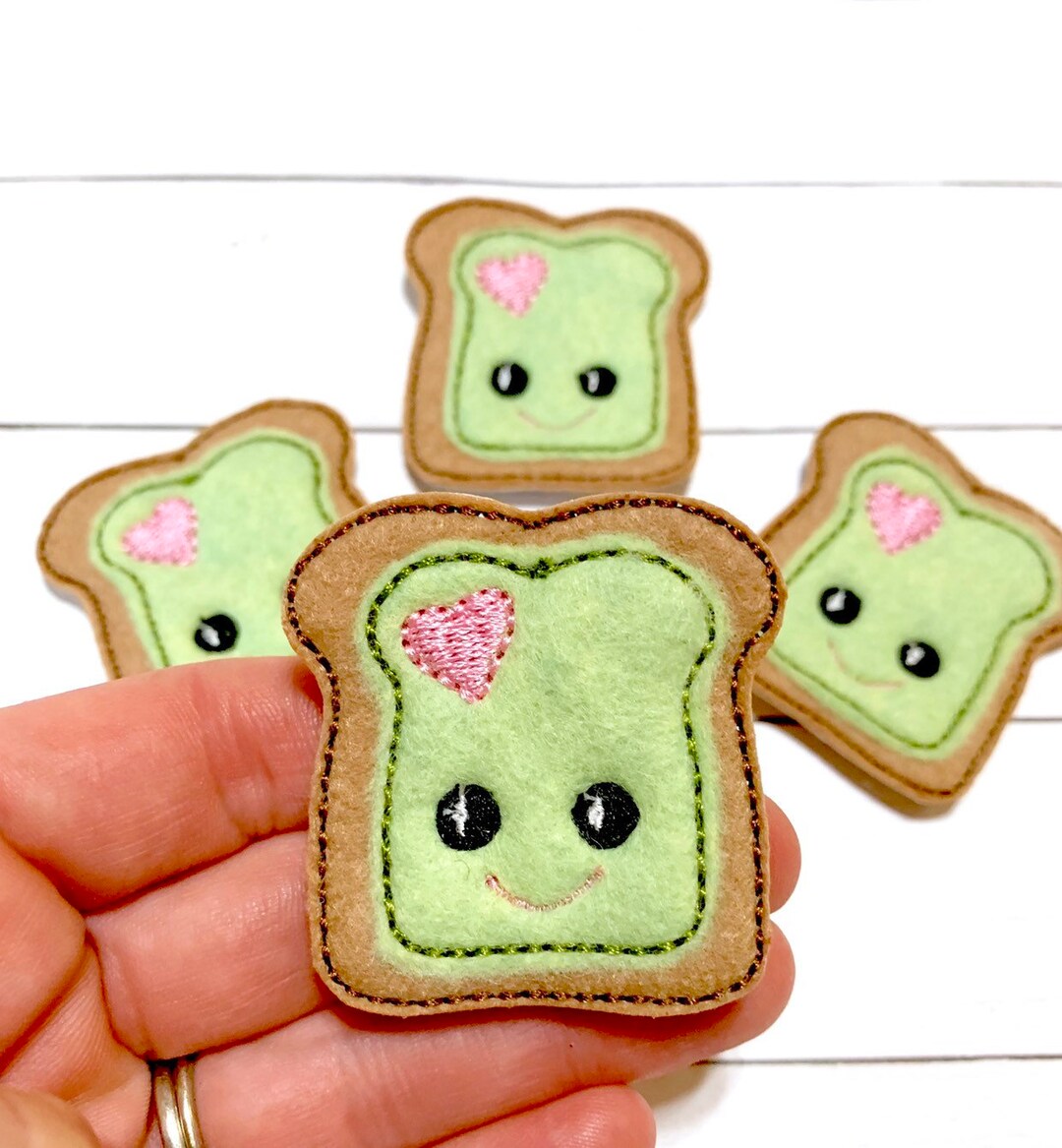 Avocado Toast Feltie, Food Felties, Toast Felt Stitchie, Breakfast ...
