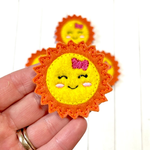 Sun Felt Applique - Etsy