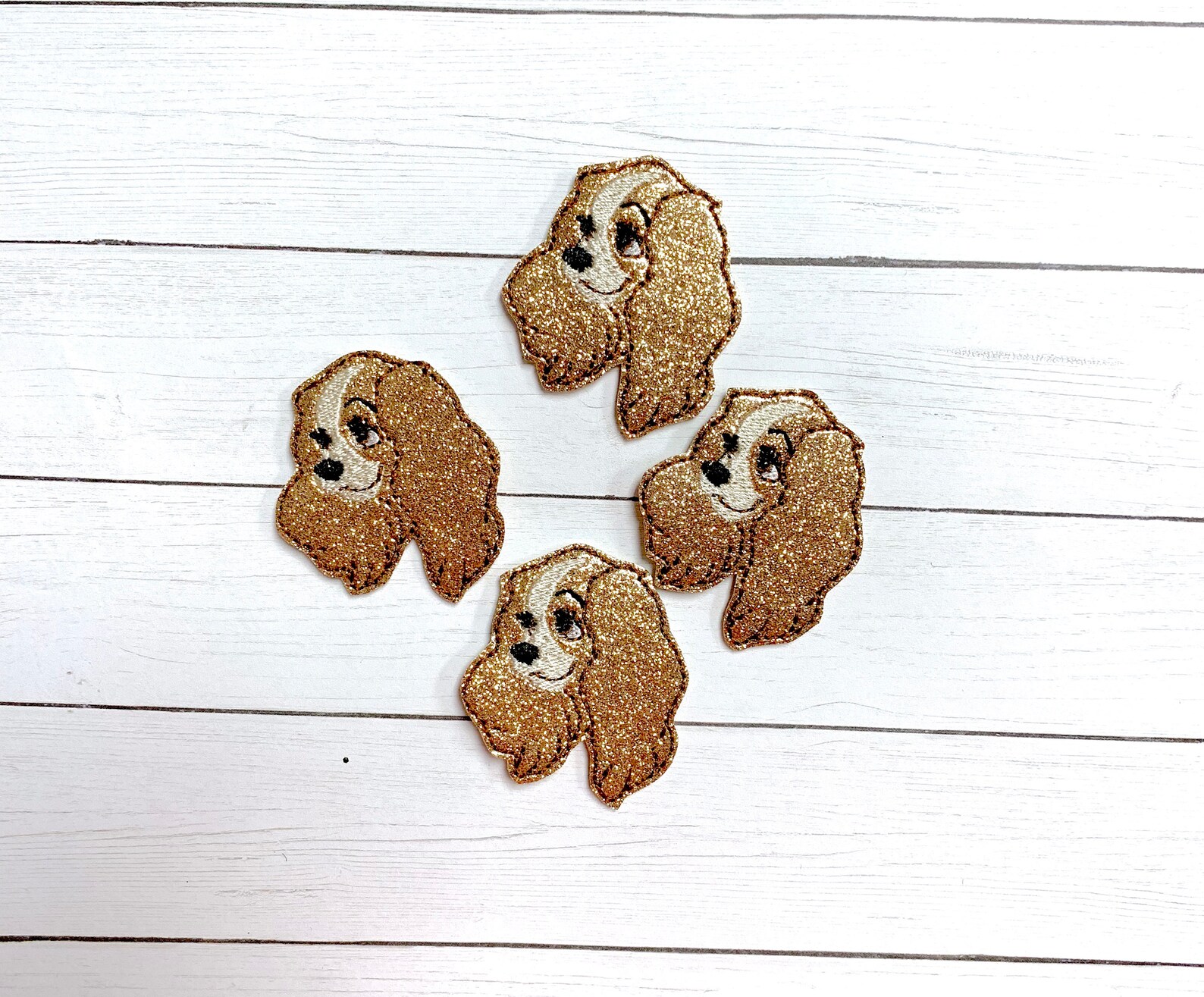 Lady Dog Felties, Glitter Dog Feltie Embellishment, Girl Dog Hair Bow ...