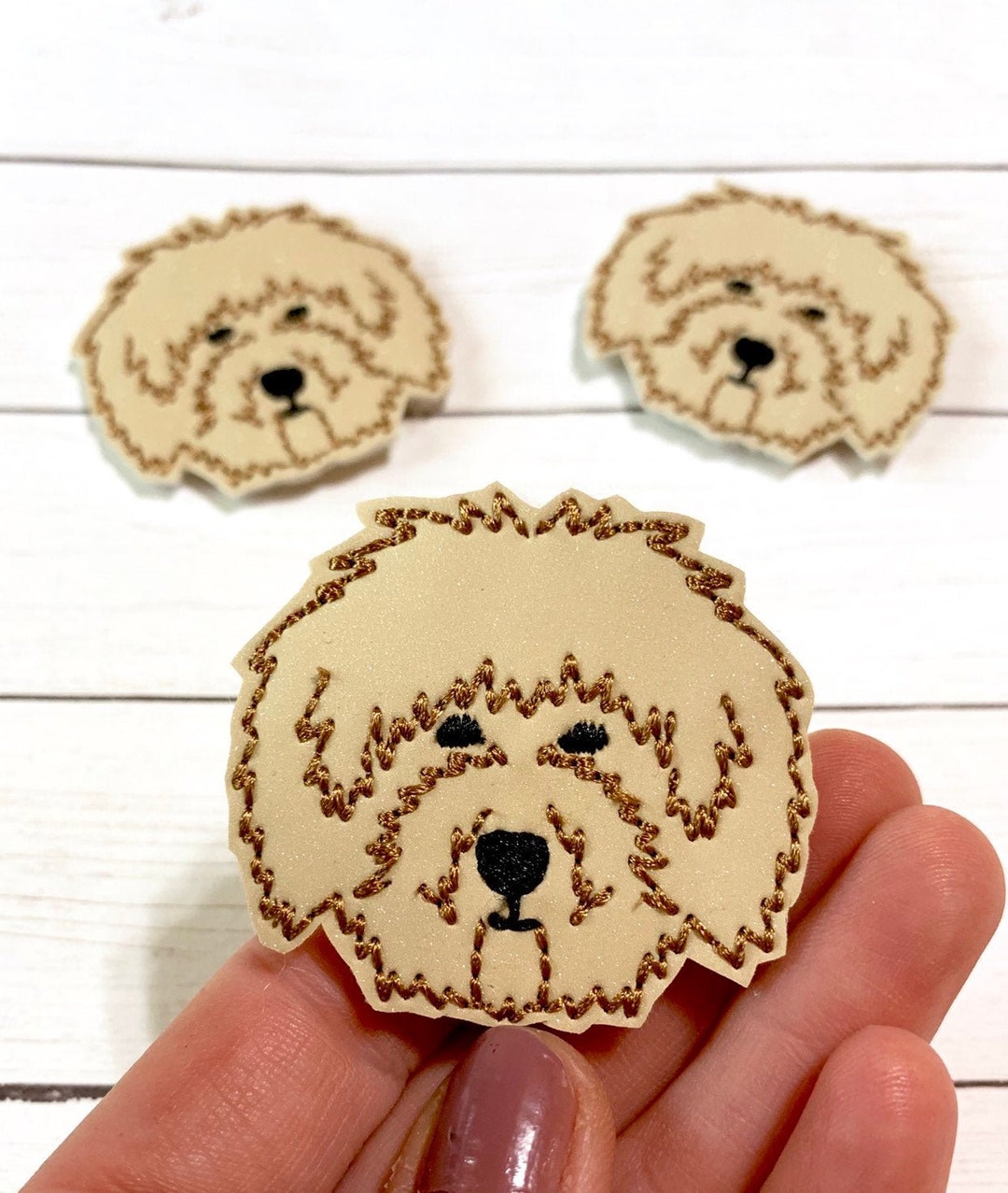 Doodle Dog Feltie, Glitter Dog Feltie Embellishments, Dog Bow Supply ...
