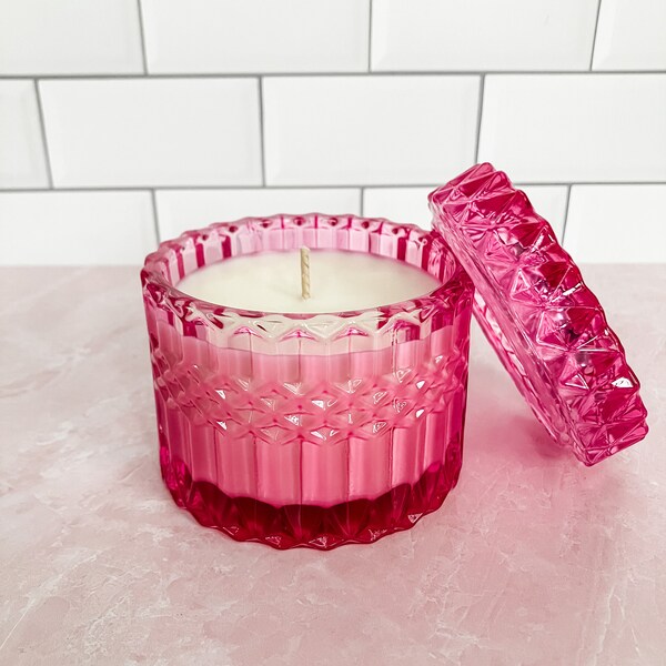 Pink Candle - Etsy