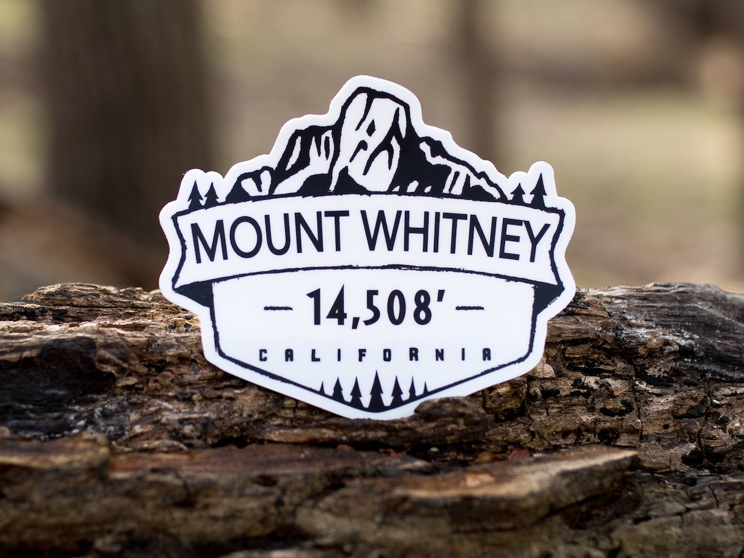 Mount Whitney Vinyl Sticker - Etsy
