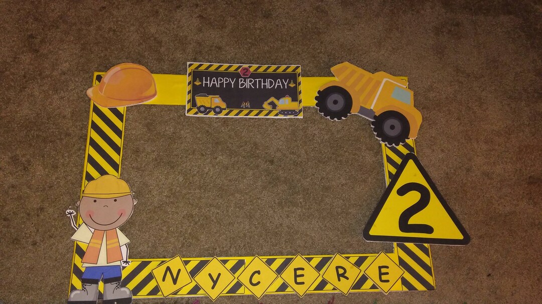 Construction Photo Frame - Etsy