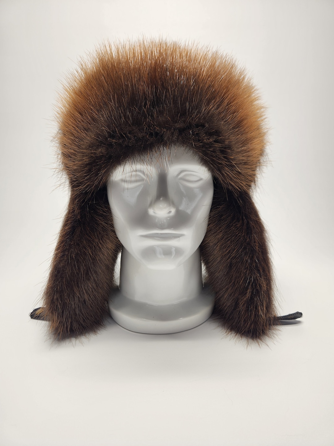 Men's Canadian Beaver Fur Trapper Hat. Size 2XL - Etsy
