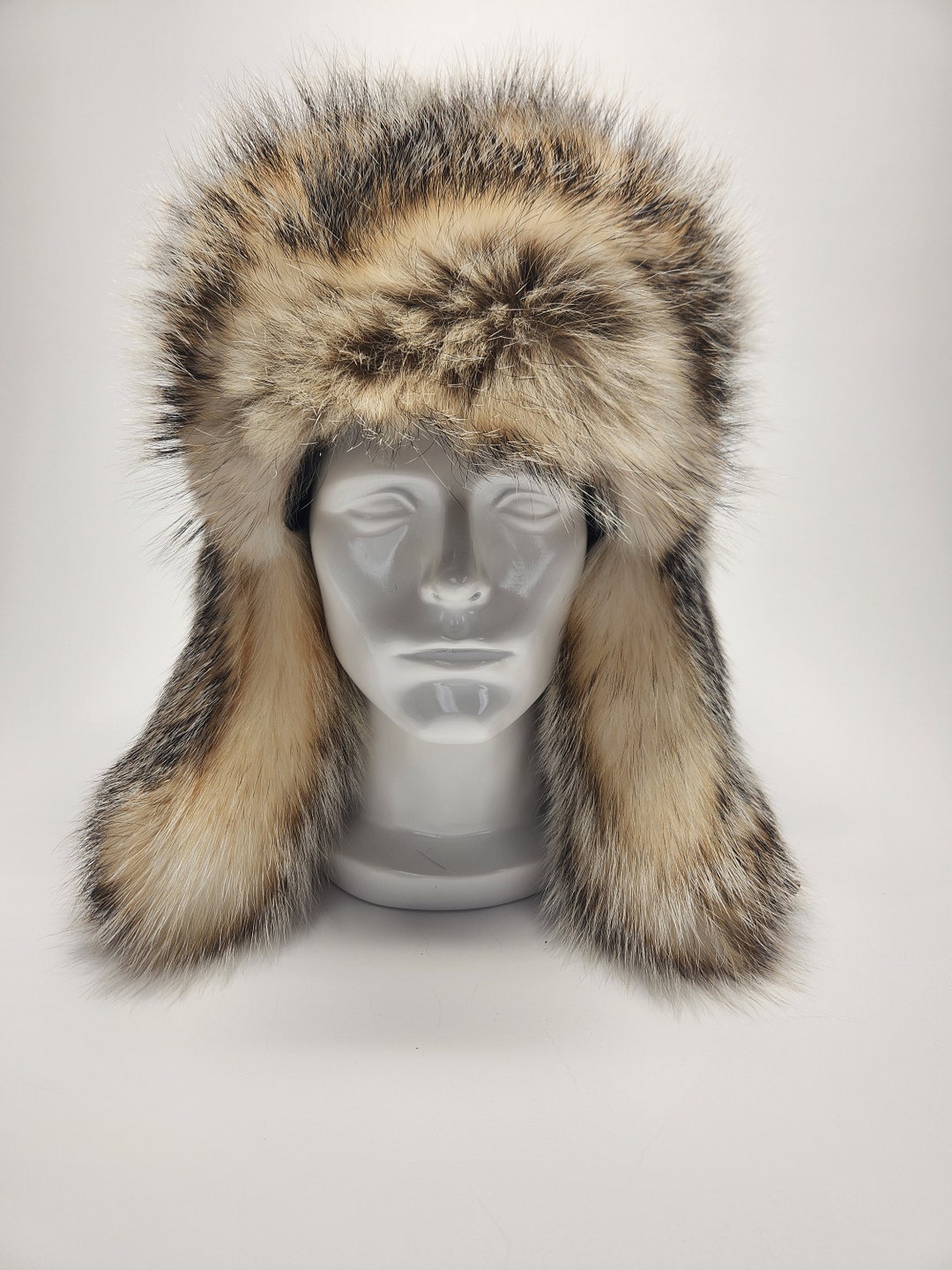 Men's Badger Fur Trapper Hat. Size 2XL - Etsy