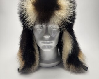 Handmade Skunk Hat With Face Extra Wide White Stripes - Etsy