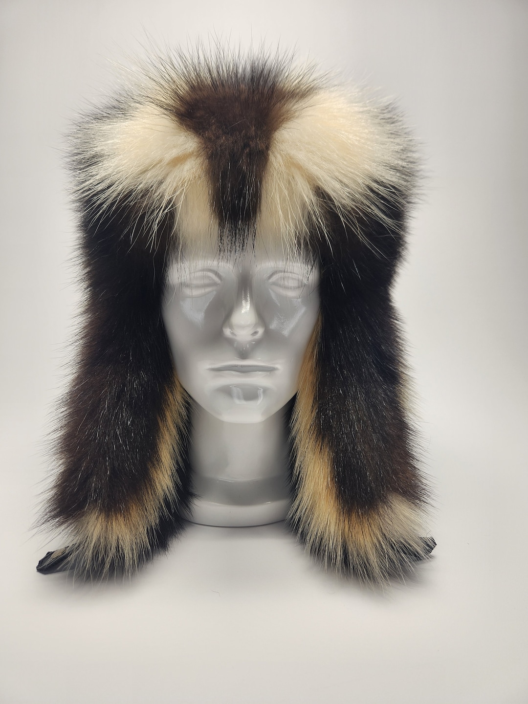 Men's Skunk Fur Trapper Hat. Size 2XL - Etsy