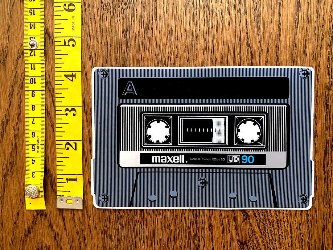 Vintage Maxell UD90 Cassette Sticker | 1980s Audio Tape Retro Decal ...