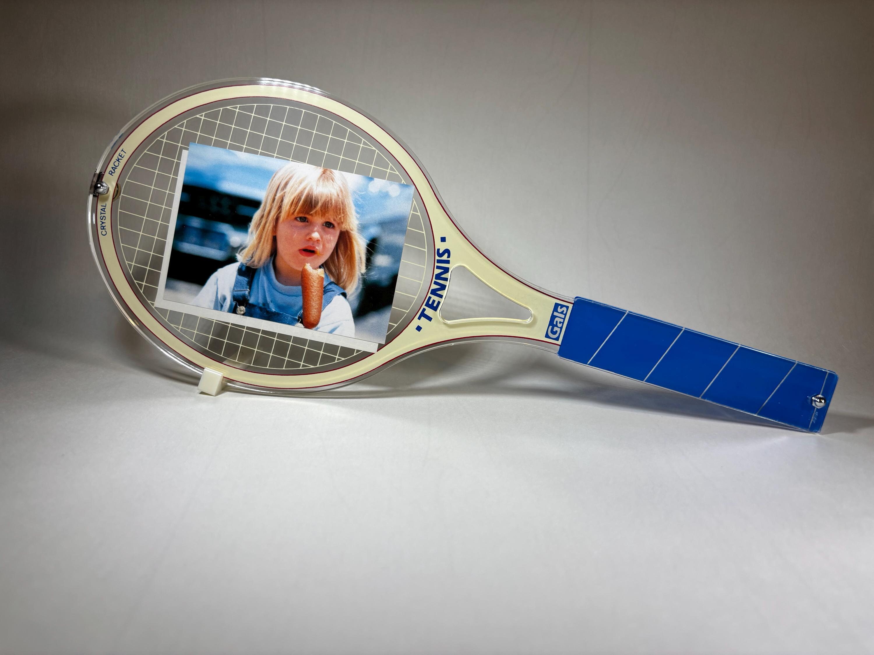 Rare Vintage Tennis Racket Photo Stand/frame Quirky 1980s Decor, Made ...