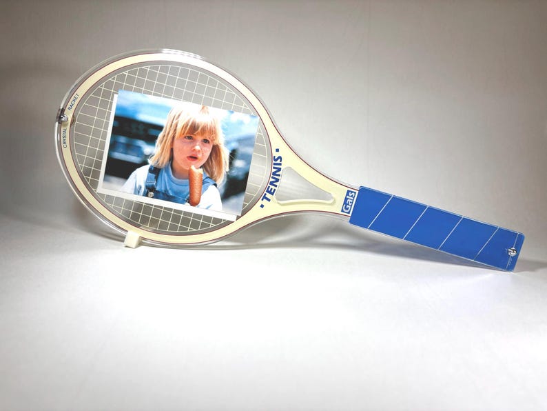 Rare Vintage Tennis Racket Photo Stand/frame – Quirky 1980s Decor, Made ...