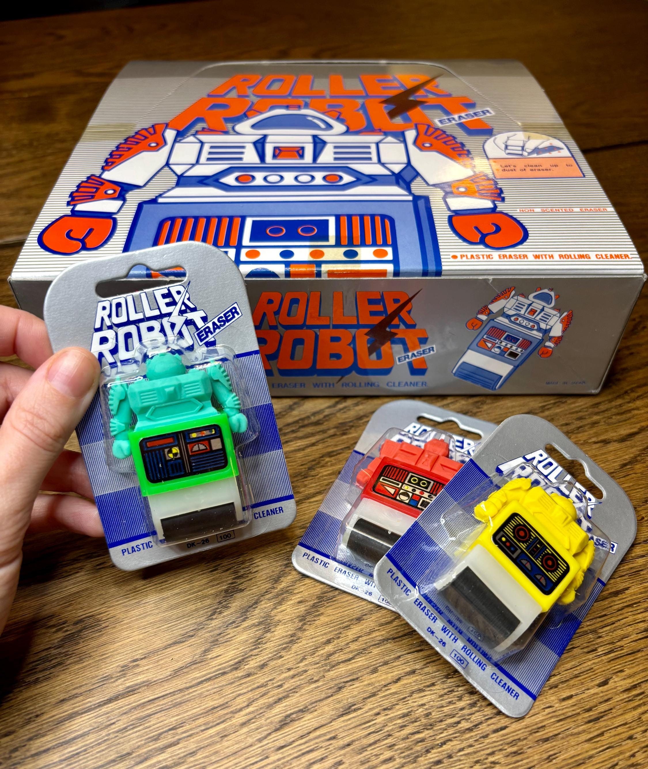 Rare Authentic Vintage Roller Robot 1980s Collectible Japanese Eraser ...