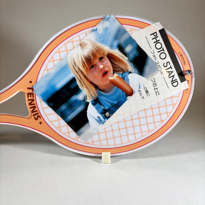 Rare Vintage Tennis Racket Photo Stand/frame – Quirky 1980s Decor, Made ...