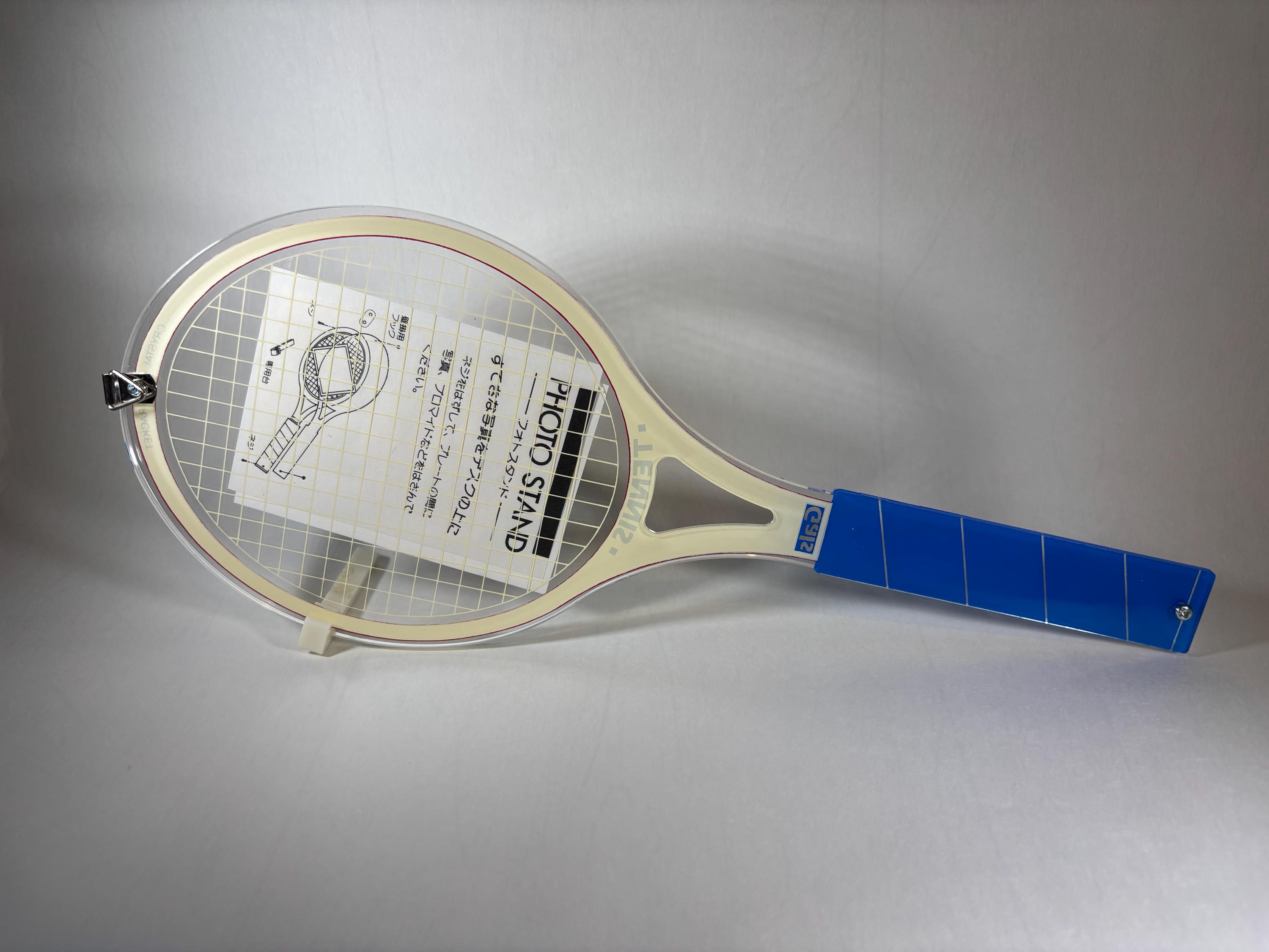 Rare Vintage Tennis Racket Photo Stand/frame Quirky 1980s Decor, Made ...