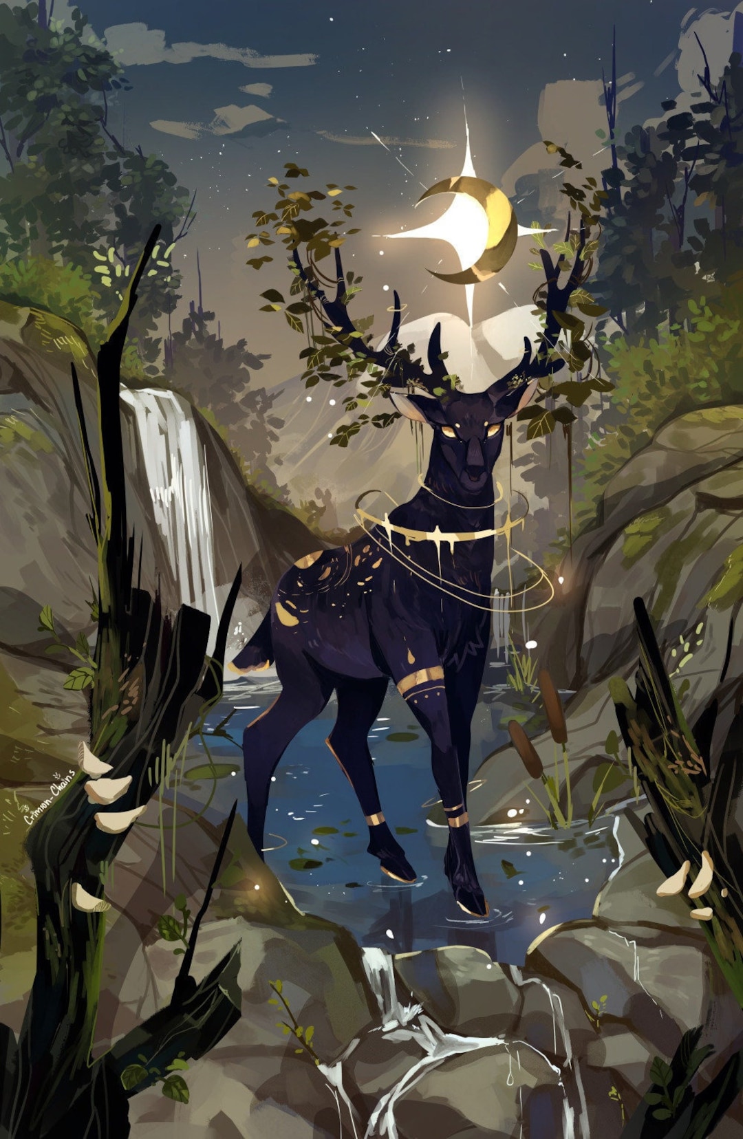 Fallen Deer Poster - Etsy