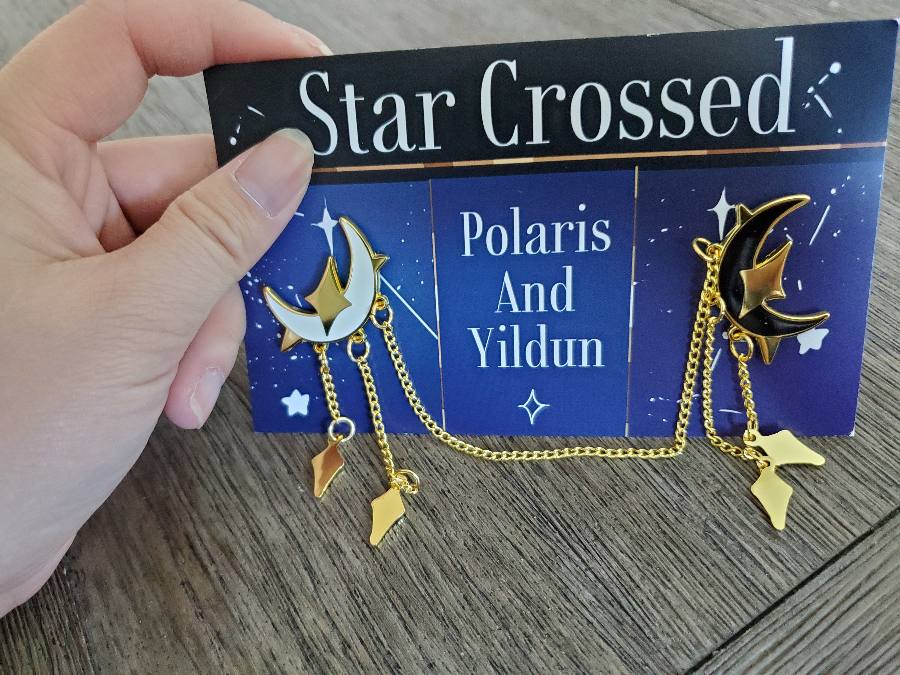 Star Crossed Enamel Pin: Polaris and Yildun - Etsy