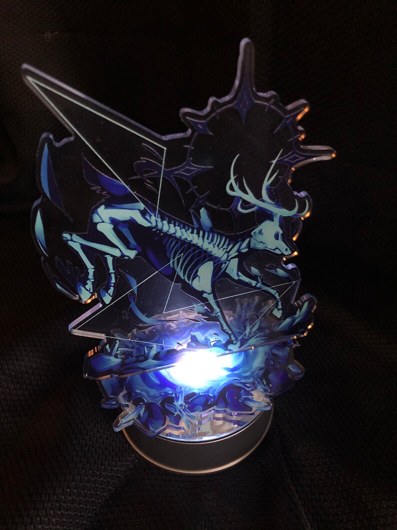 Deer and Skeleton Standee | Etsy