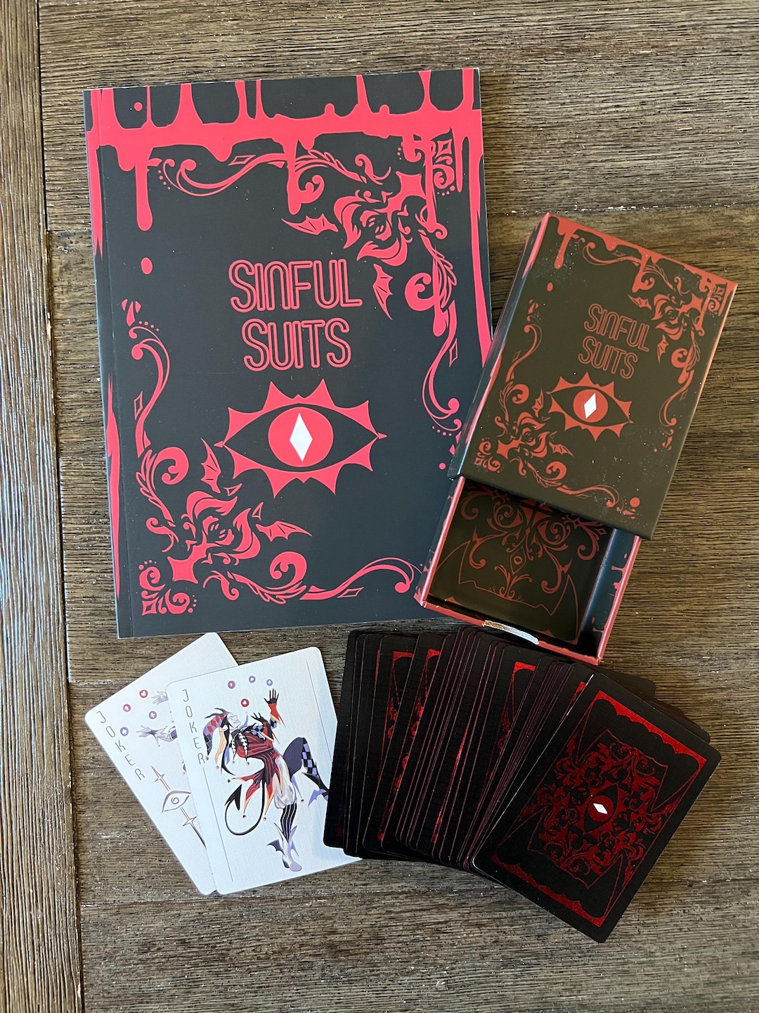 Sinful Suits Playing Cards + Art Book - Etsy