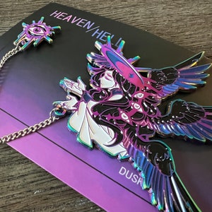 Dusk Angel Enamel Pin - Etsy