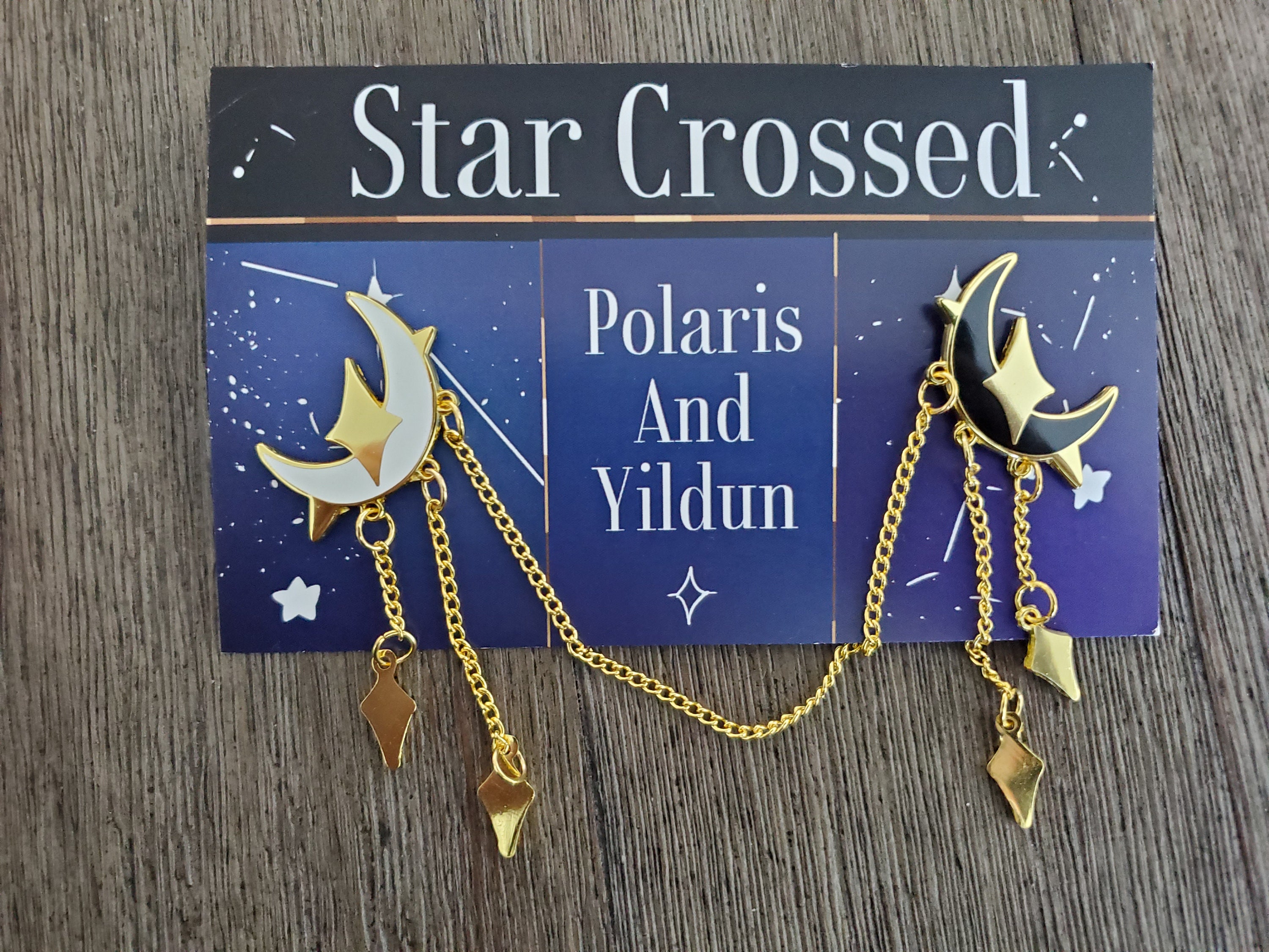 Star Crossed Enamel Pin: Polaris and Yildun | Etsy