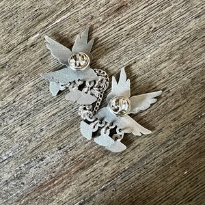 SILVER Angelus Antiqua - Pin Set - Etsy