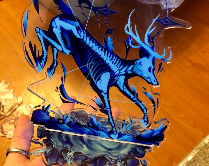 Deer and Skeleton Standee - Etsy