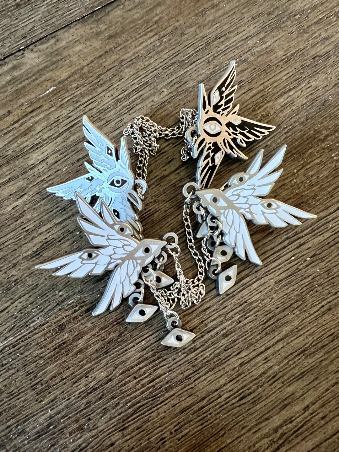 SILVER Angelus Antiqua Pin Set - Etsy