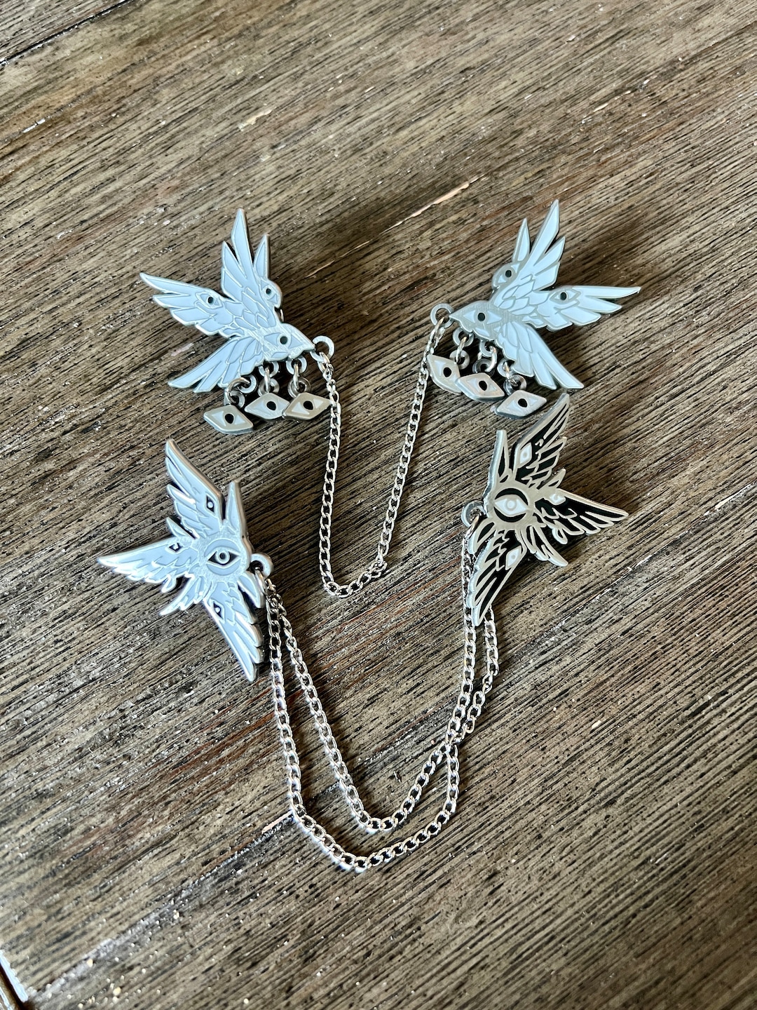 SILVER Angelus Antiqua - Pin Set - Etsy