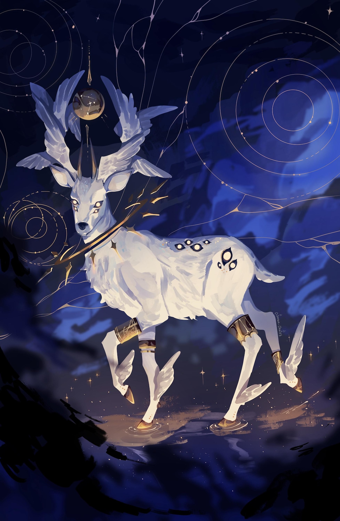 Eldritch Deer Poster - Etsy