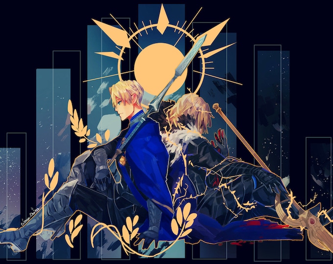 Dimitri Gothic Horror FE3H Fire Emblem Three Houses A4 Print - Etsy