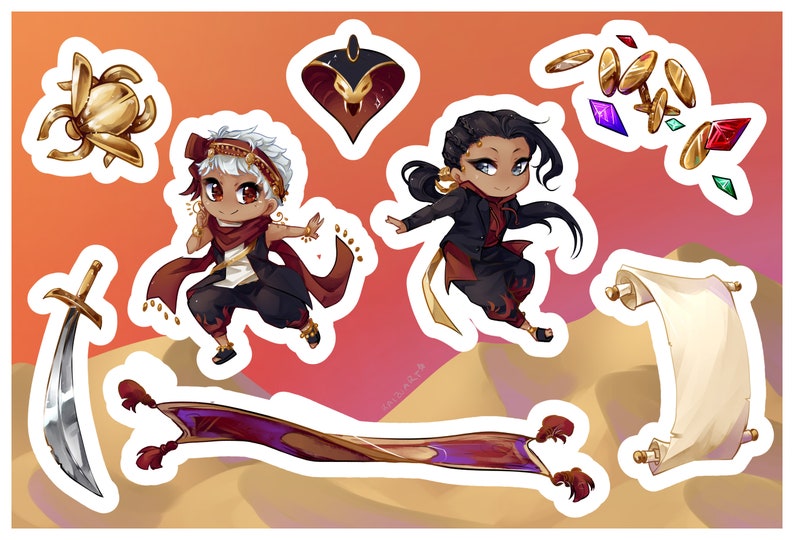 Twst Sticker Sheets - Etsy