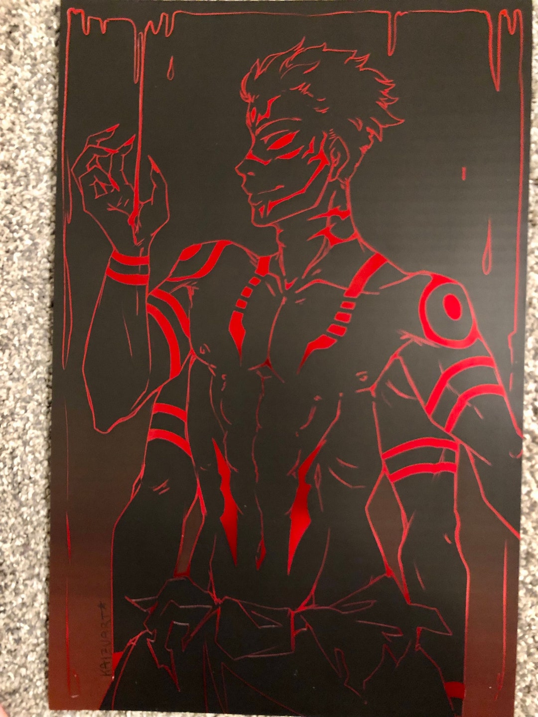 Sukuna Foil Poster - Etsy