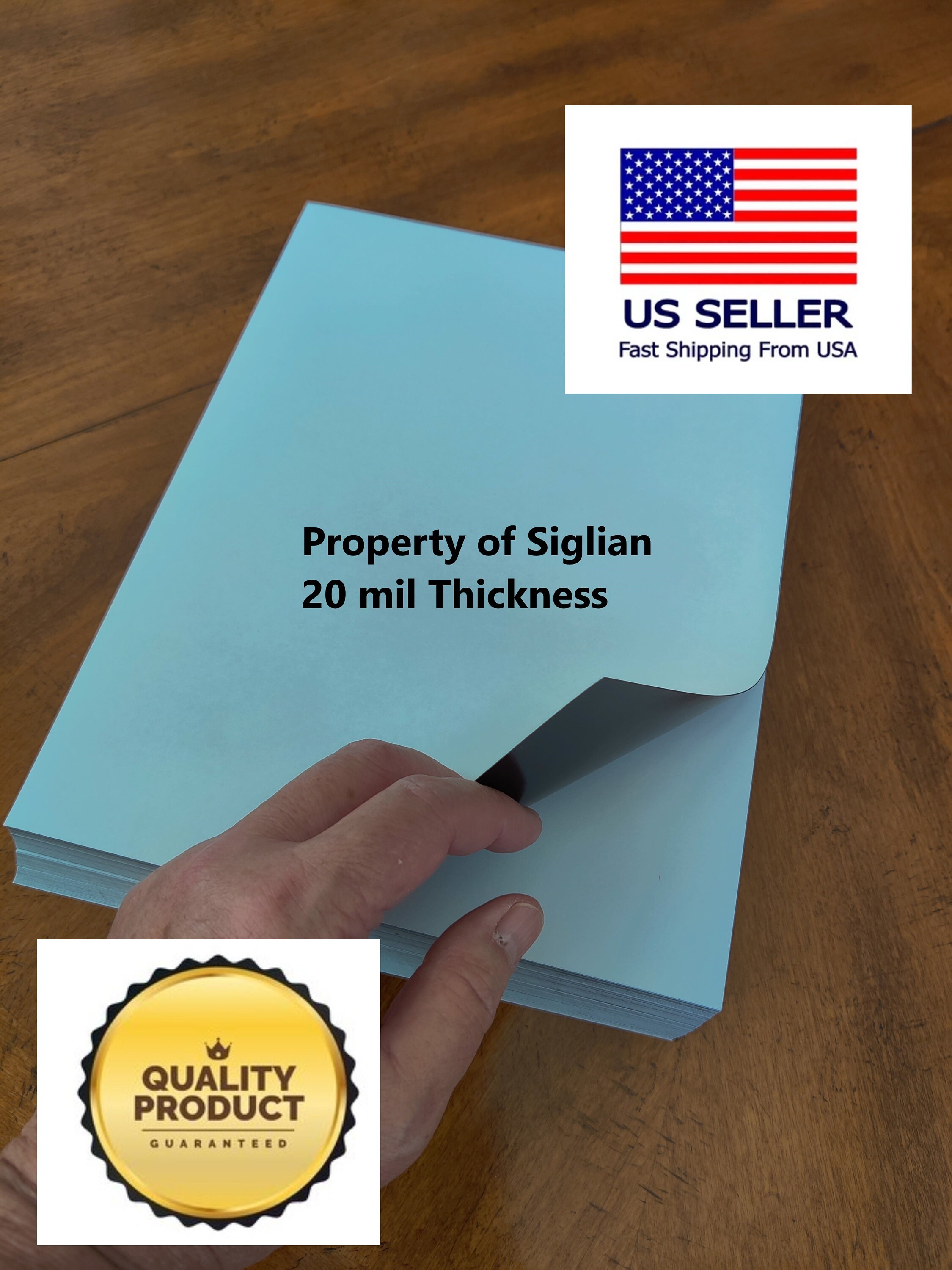 MAGNETIC PAPER - 20mil Thick (25 Sheets) - Printable Magnet Sheets - 8. ...
